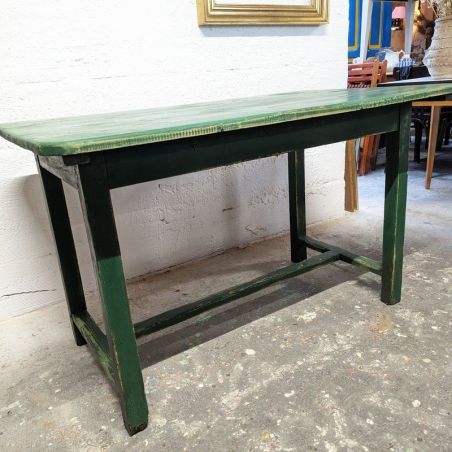 Ancienne Table de Ferme Verte | L'Atelier Imparfait