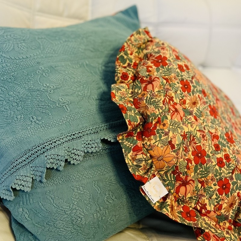 Coussin rond Romantique 50 cm | L'Atelier Imparfait