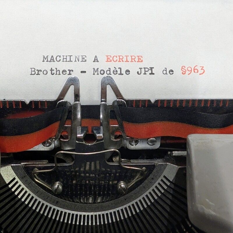 Machine à écrire Brother - Modèle JP-1 | L'Atelier Imparfait